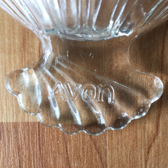 Avon | Accents | Vintage Avon Clear Glass Folding Fan Shaped Dish ...
